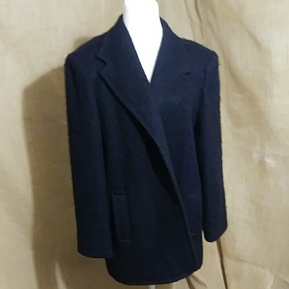Riel | Jackets & Coats | Classic Black Reil Brand Vintage Wool And ...